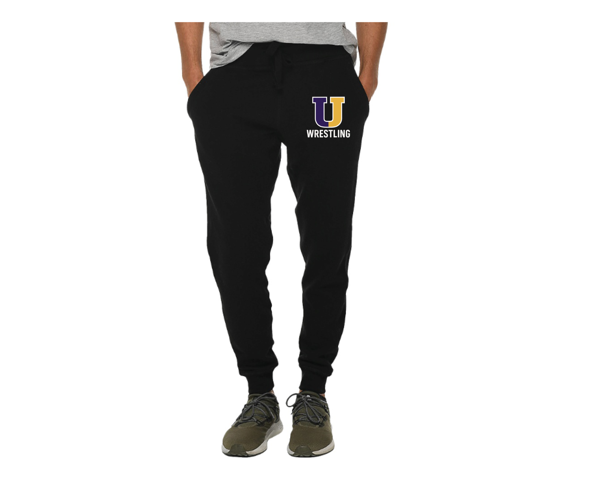 U Wrestling Joggers | Purple & Gold Team Spirit – PRESSED IN CHAOS